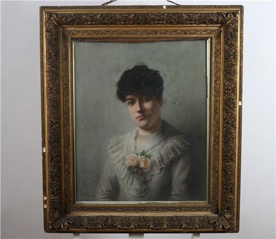 Arthur Wilson | Head and Shoulder Portrait of a Lady with Ruffed Collar ...