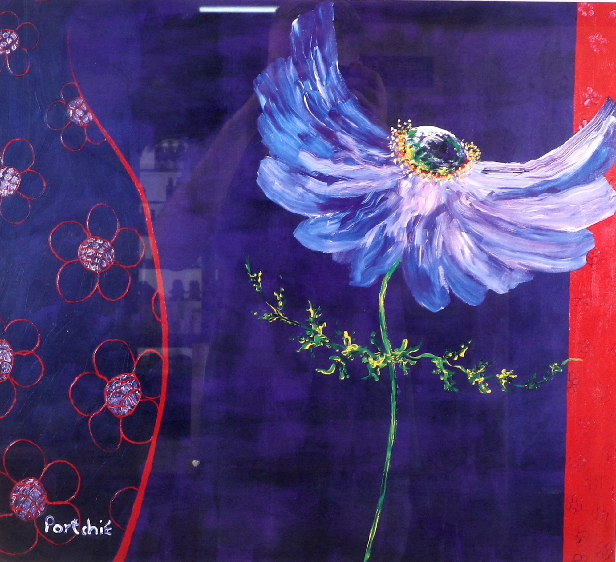 Portchie | BLUE FLOWER STUDY | MutualArt