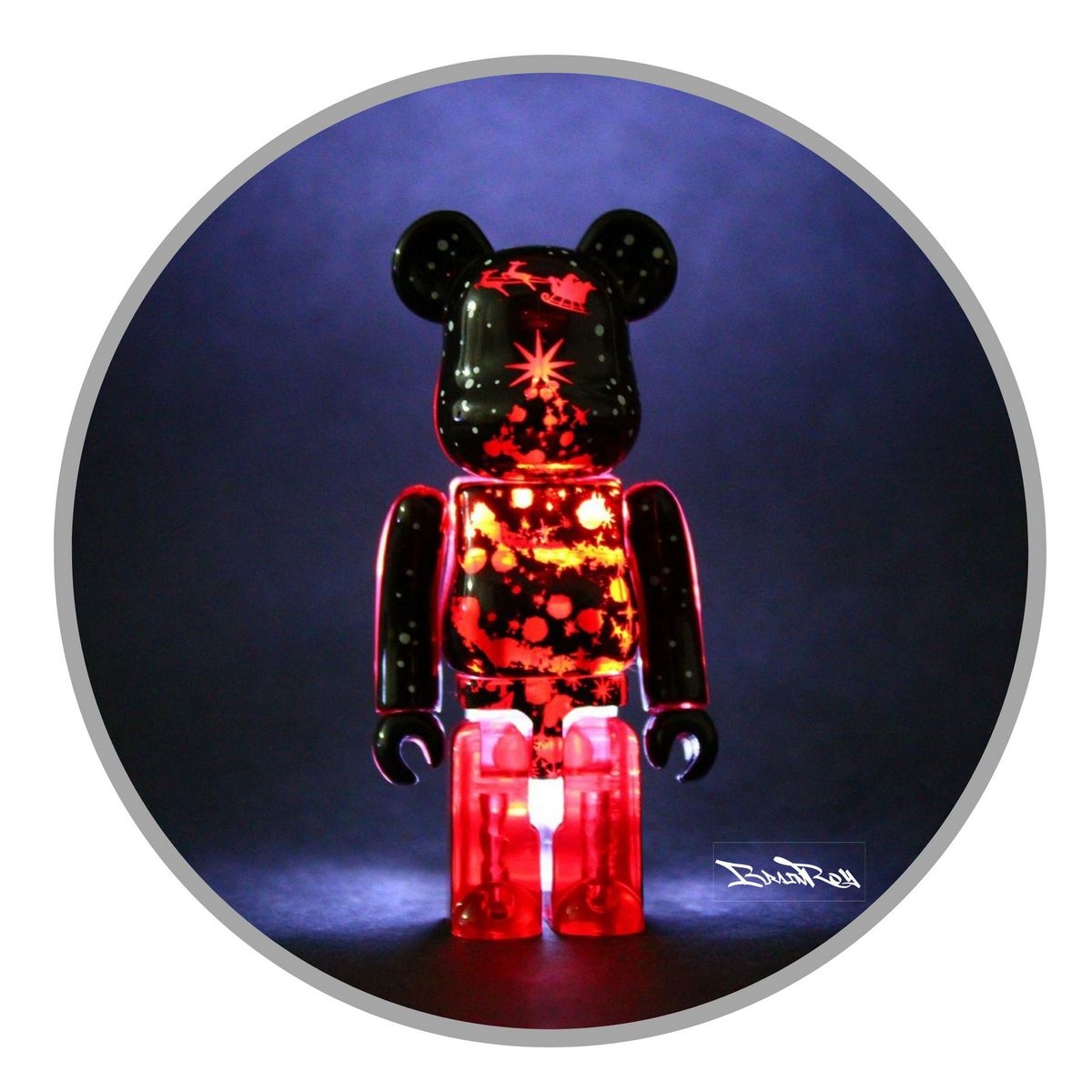 Brain Roy | Round Bearbrick light | MutualArt