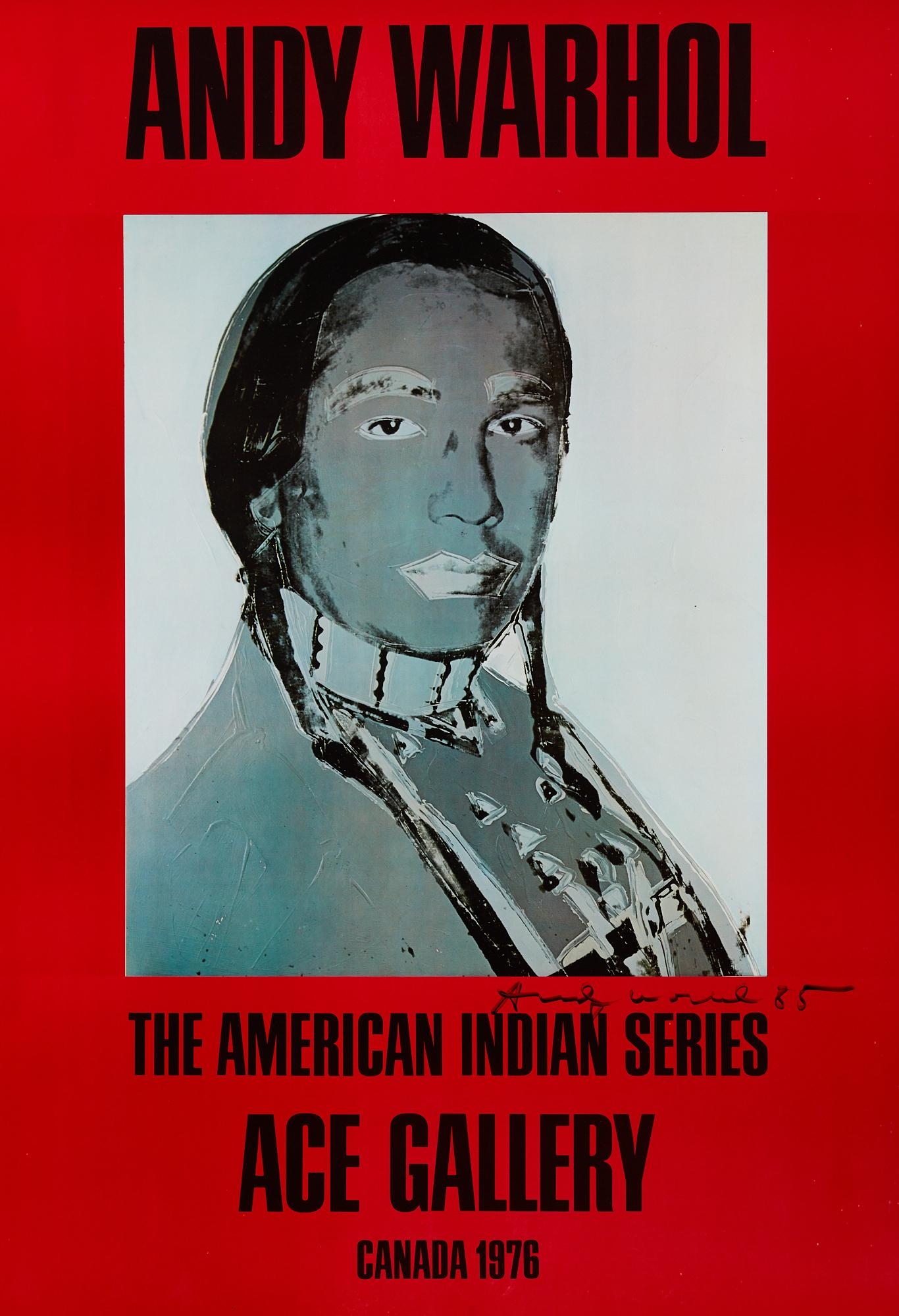 Warhol Andy | The American Indian Series, Ace Gallery Poster, 1976 ...