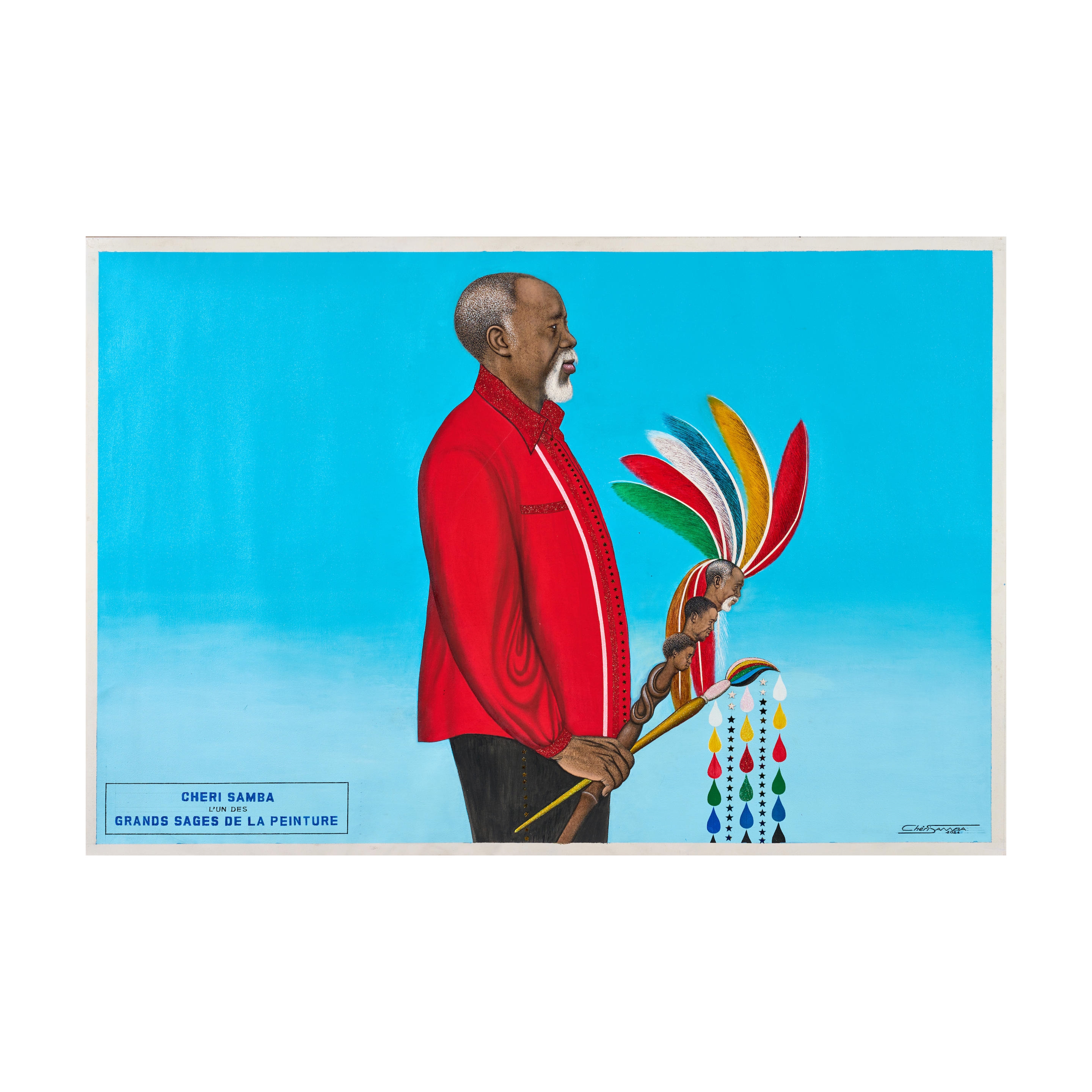 Chéri Samba | Grands sages de la peinture (2021) | MutualArt