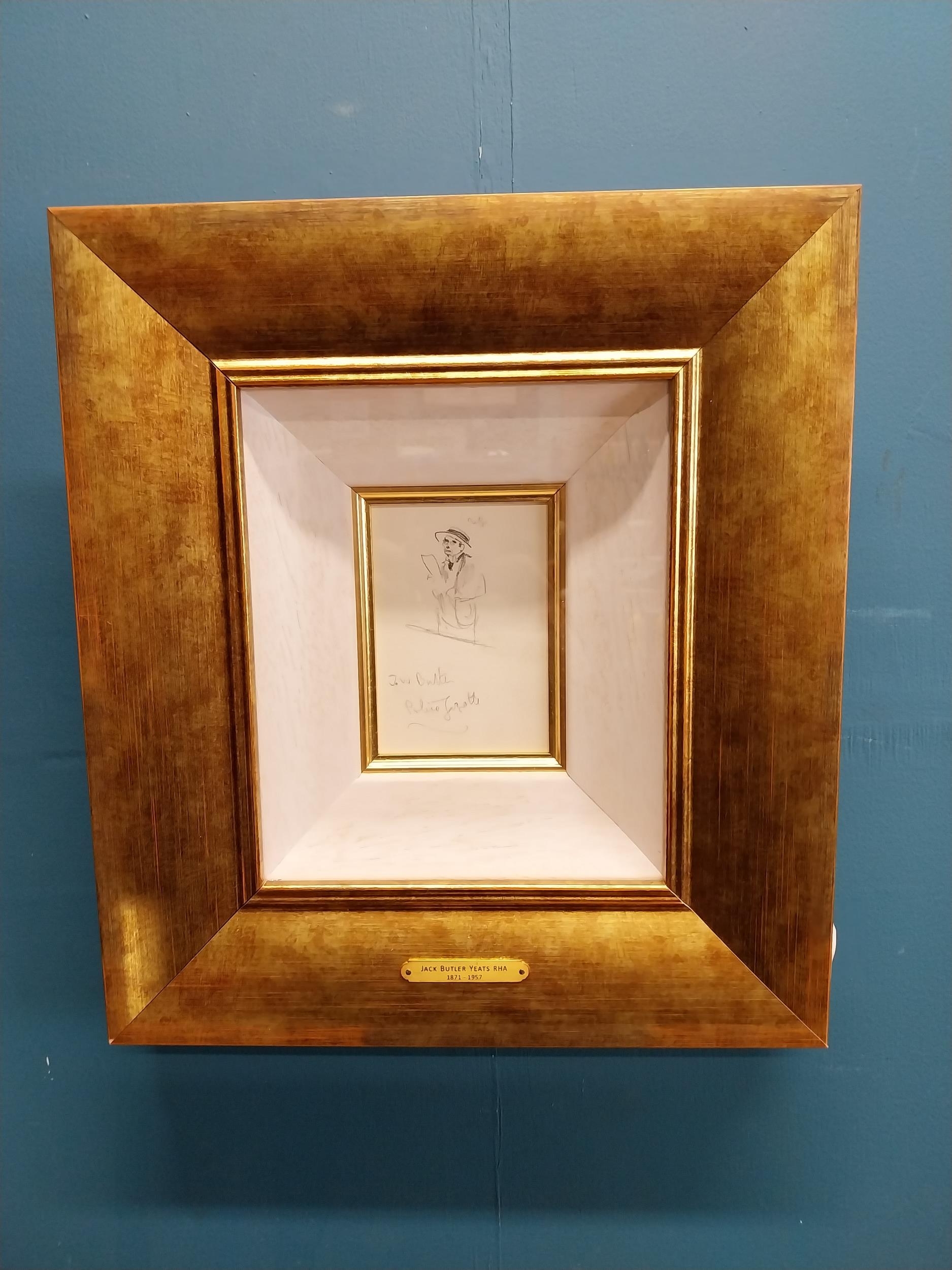 Jack B. Yeats | Jack B Yeats framed pencil drawing from the Yeats ...