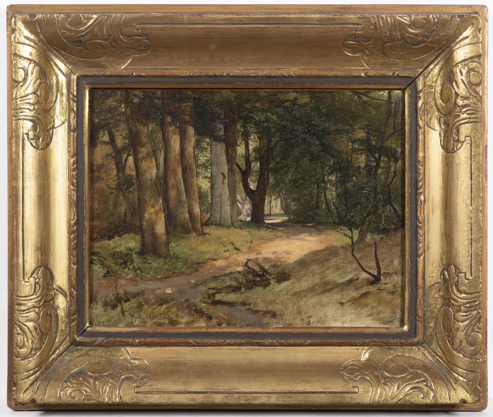 Julius Eduard Marak | GLADE IN A FOREST (1880s) | MutualArt