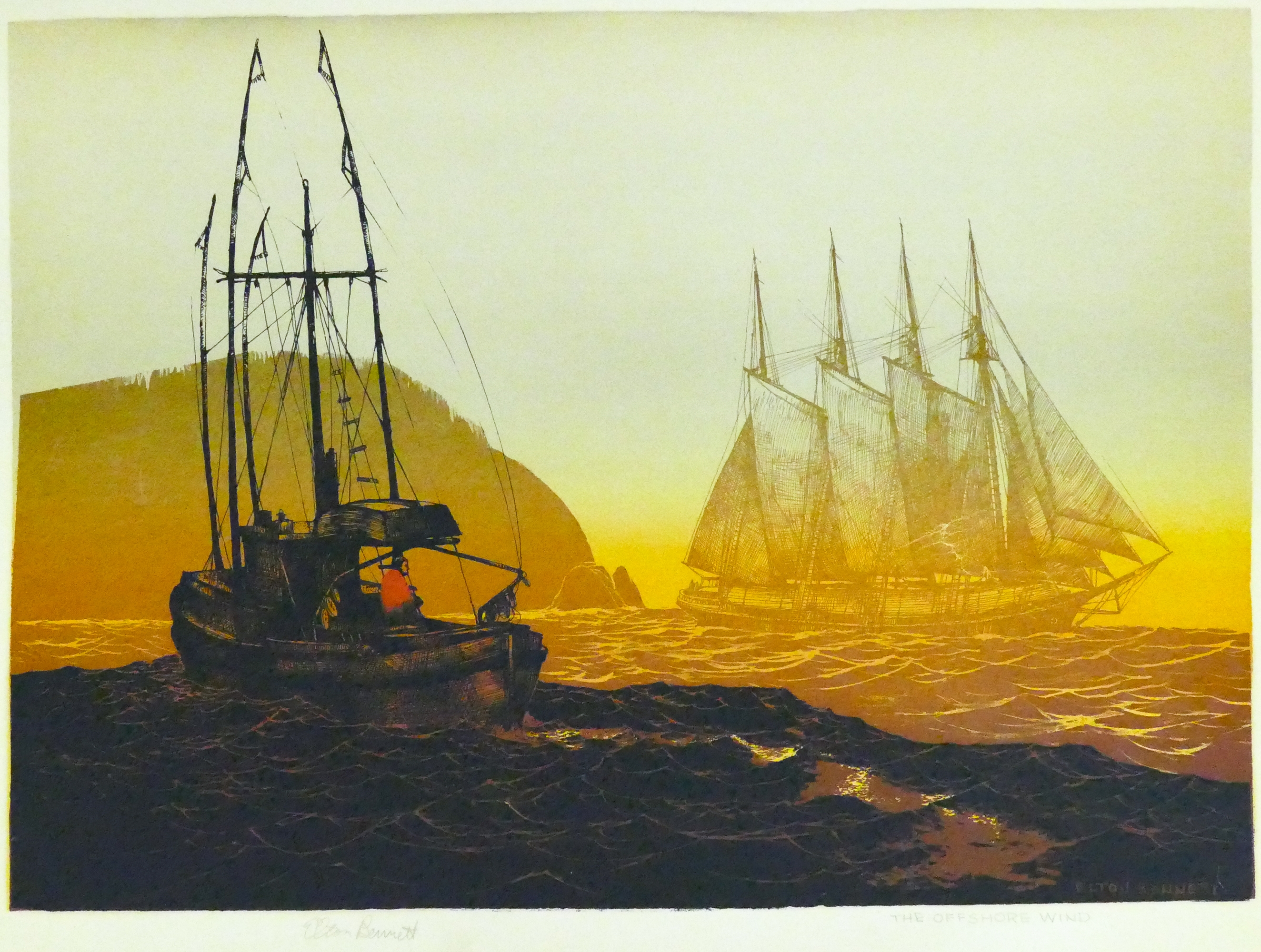 Elton Bennett | Elton Bennett ''The Offshore Wind'' Plate Signed ...