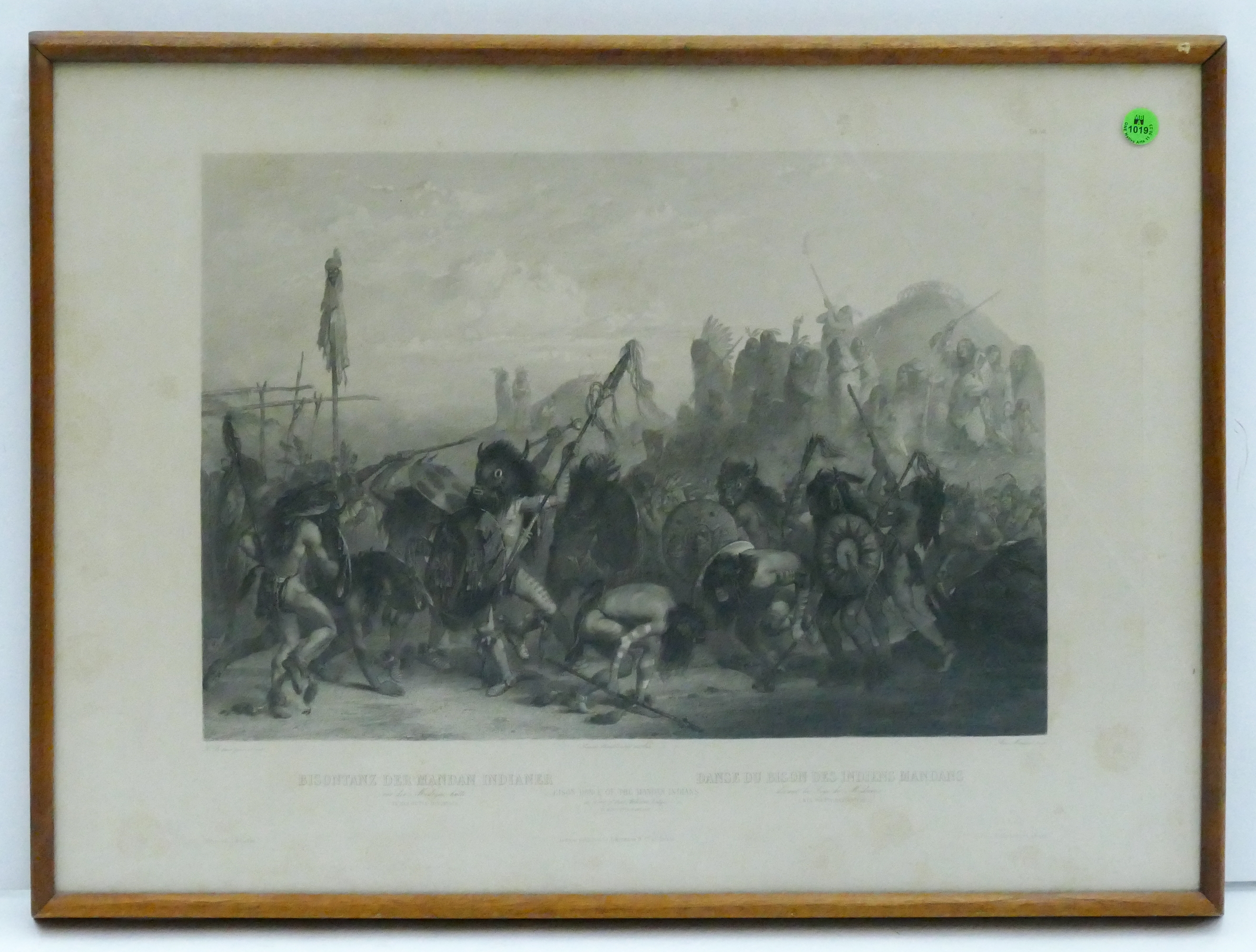 Karl Bodmer | Antique Karl Bodmer ''Bison-Dance of the Mandan Indians ...