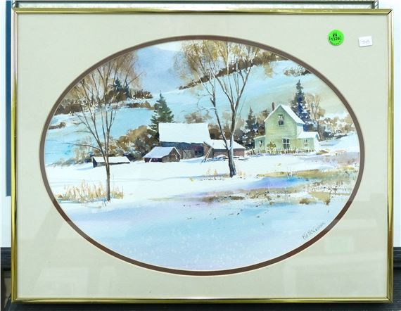 Bill Mccusker | Bill McCusker ''The Homestead'' Watercolor Framed 14 ...