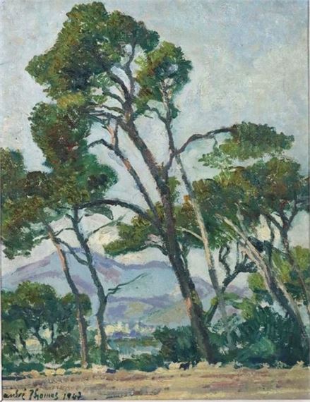 André Thomas | Paysage de Provence. (1947) | MutualArt