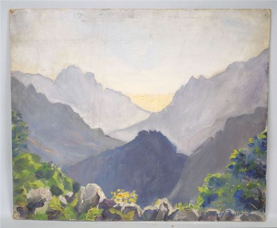 Lucienne Pageot-Rousseaux | Mountain landscape | MutualArt