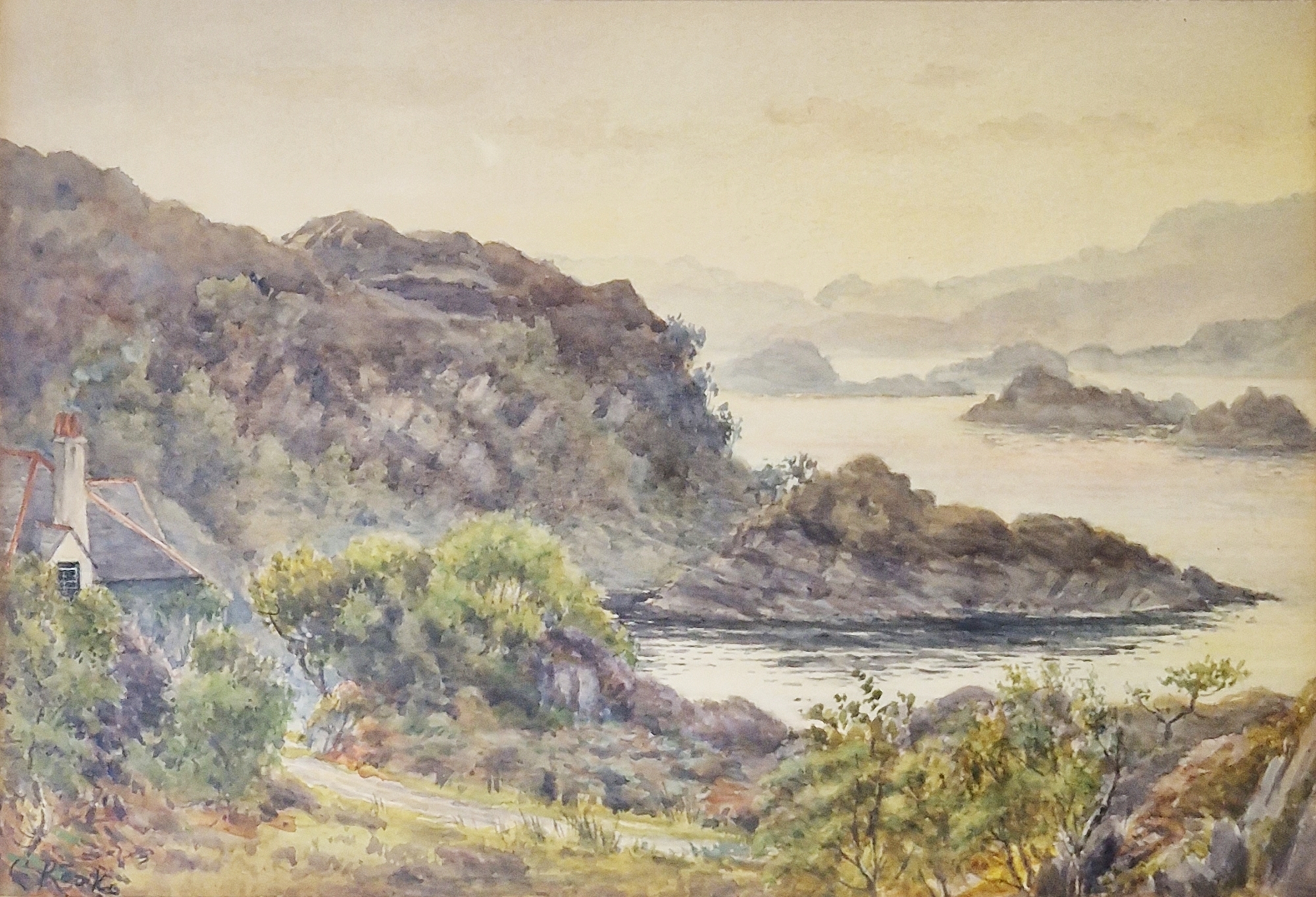 C. Rooke | Lakeside landscape | MutualArt