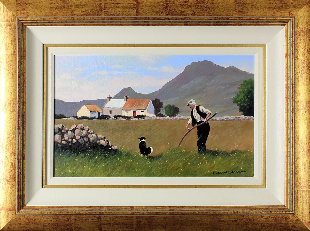 Gregory Moore | Cutting the Meadow Grass | MutualArt