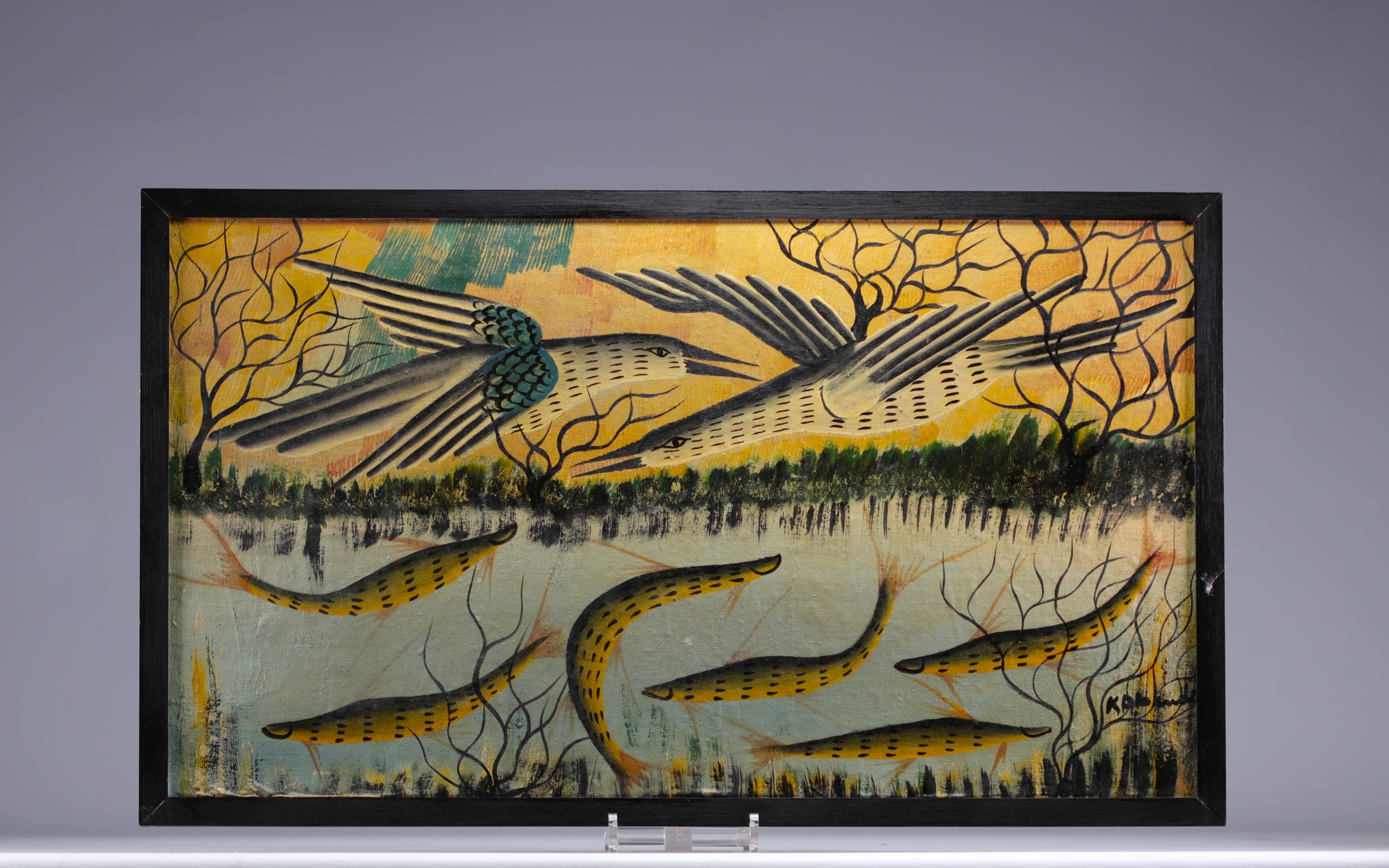 Kabinda Kanku Victor | birds and fish (1946) | MutualArt