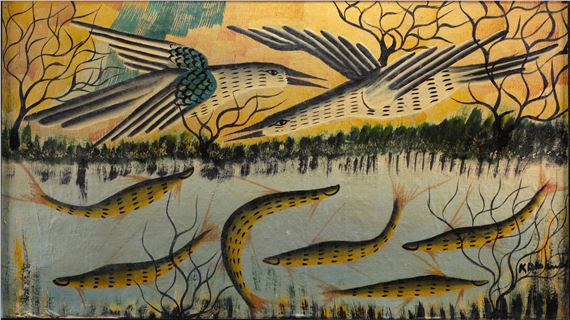 Kabinda Kanku Victor | birds and fish (1946) | MutualArt