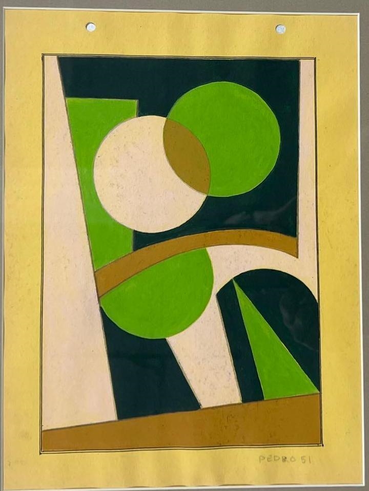 Pedro Álvarez Castelló | Framed Mixed Media and pastel on paper signed ...