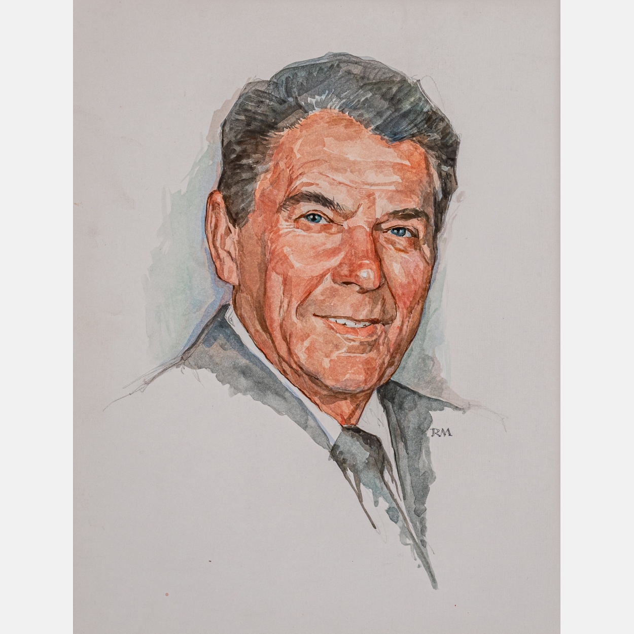 Robert M. Moyer | Portrait of Ronald Reagan | MutualArt