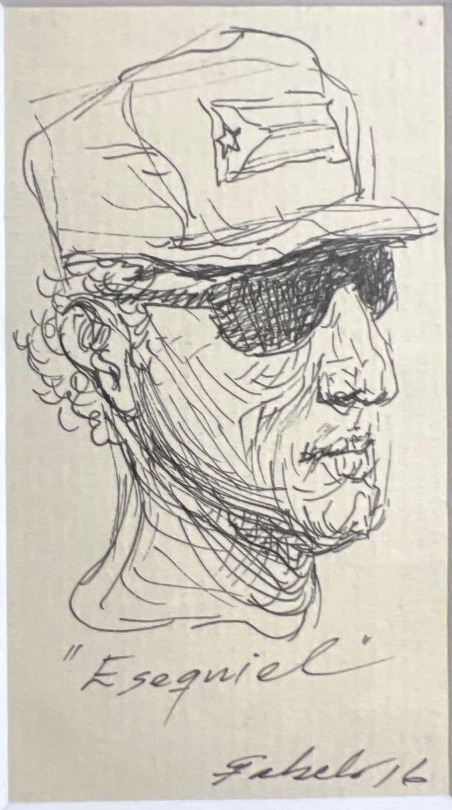 Roberto Fabelo | Roberto Fabelo, Cuba (Born 1951). Pen and ink portrait ...