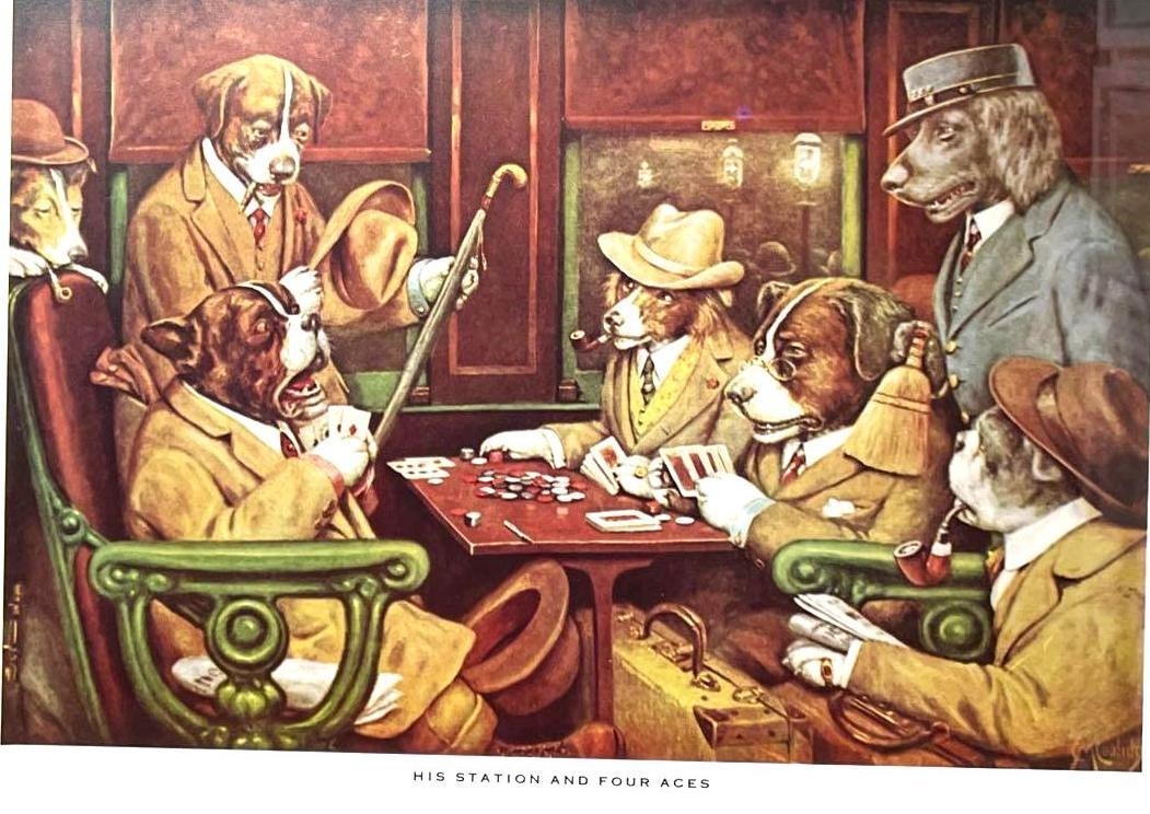 Cassius Marcellus Coolidge | Very Rare Vintage Dogs Playing Poker C.M ...