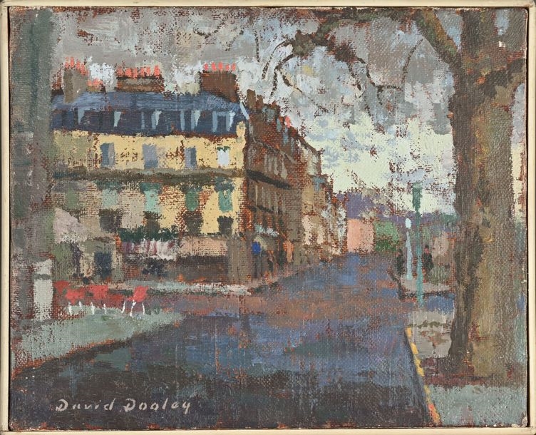 David Dooley | Crossroads in the city | MutualArt