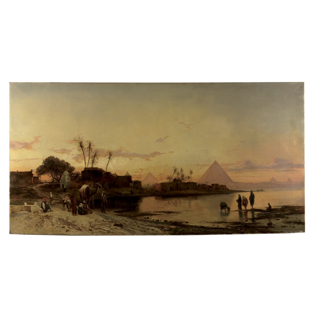 Hermann Corrodi | Fetching water at a fountain | MutualArt