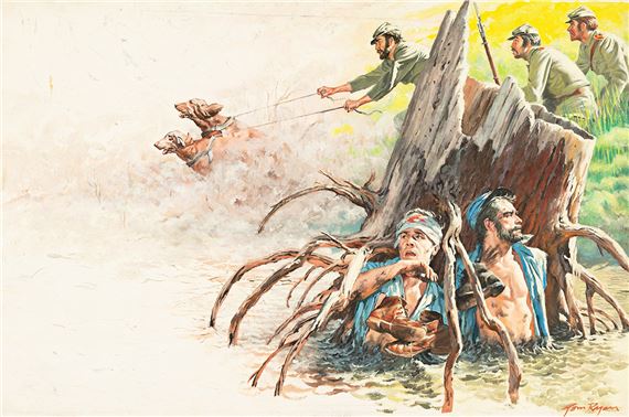 Tom Ryan | POW, Escape Scene. (Circa 1950) | MutualArt