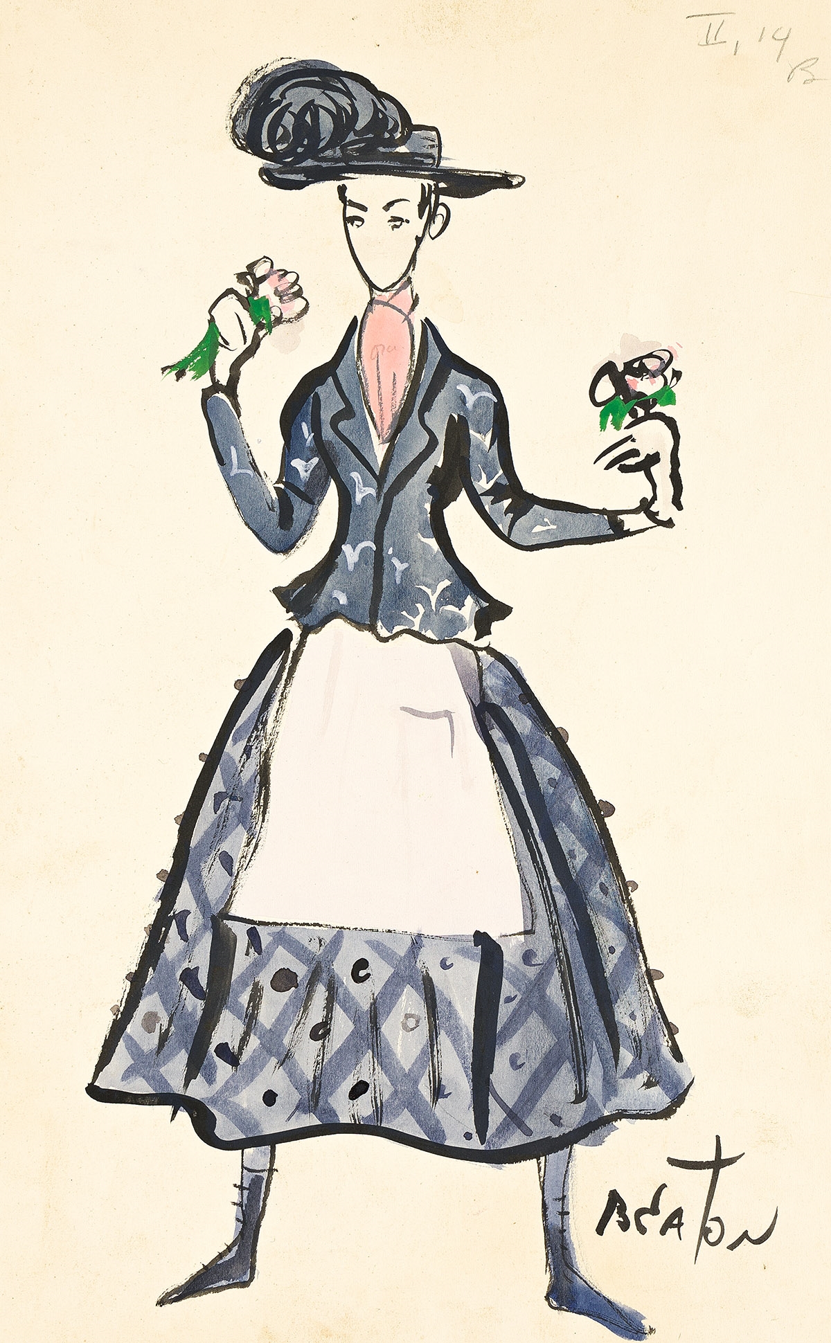 Cecil Beaton | Julie Andrews as Eliza Doolittle. (1956) | MutualArt