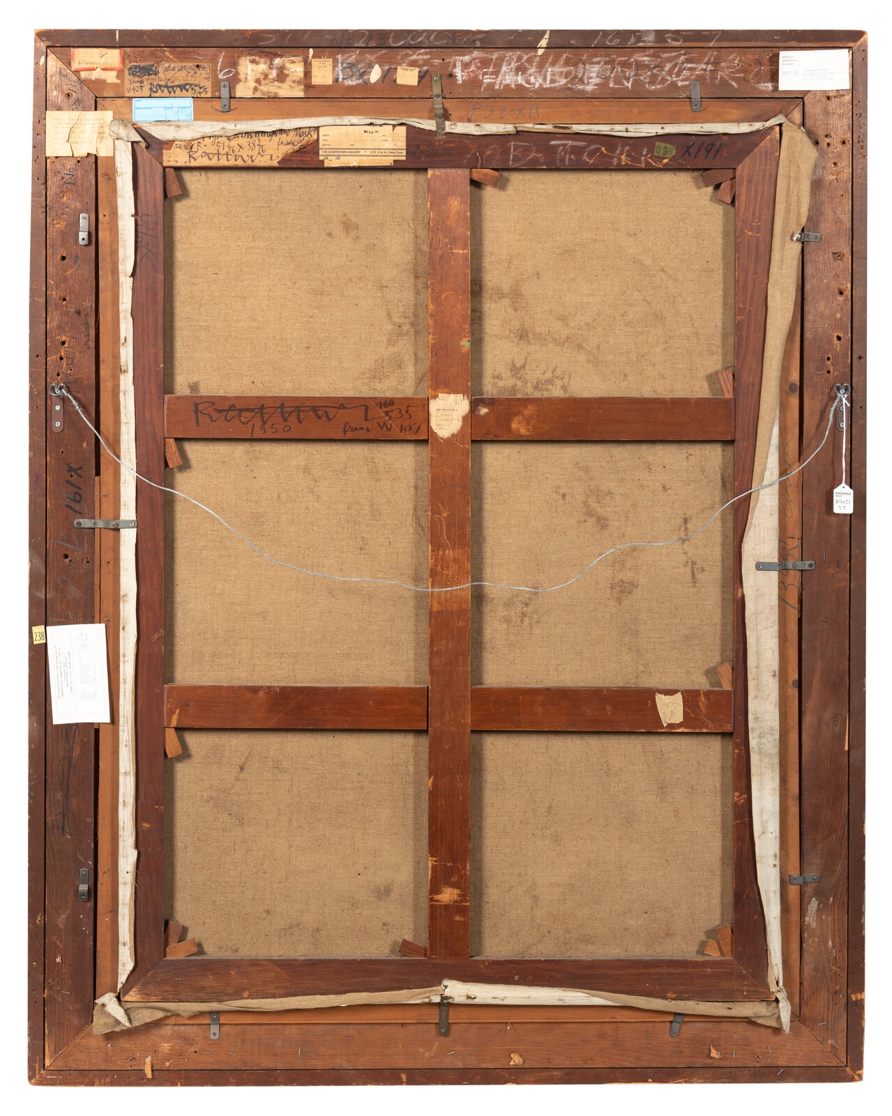 Abraham Rattner | Figure with Wings and Mask (1950) | MutualArt