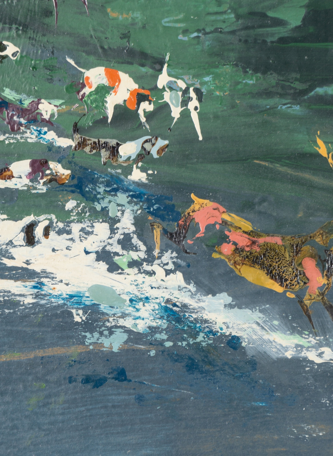 LeRoy Neiman | Stag Hunt (1964) | MutualArt