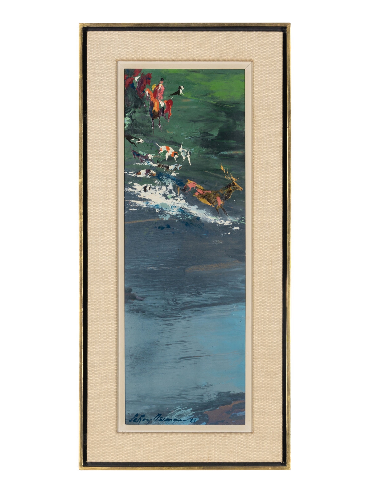 LeRoy Neiman | Stag Hunt (1964) | MutualArt