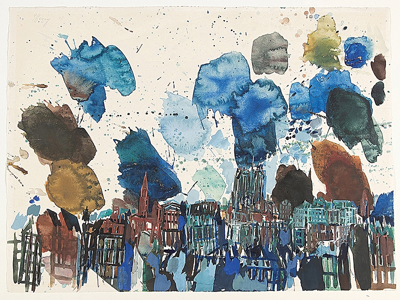 Gustav Hessing | Stadtansicht (1963) | MutualArt