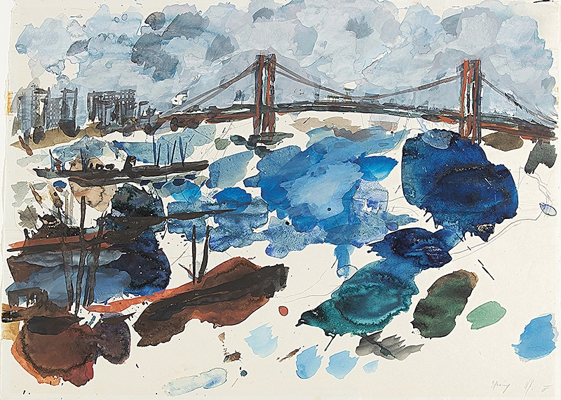 Gustav Hessing | Brooklyn Bridge (1965) | MutualArt