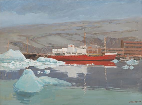 Wally Brants | Ship in Harbour (1970) | MutualArt