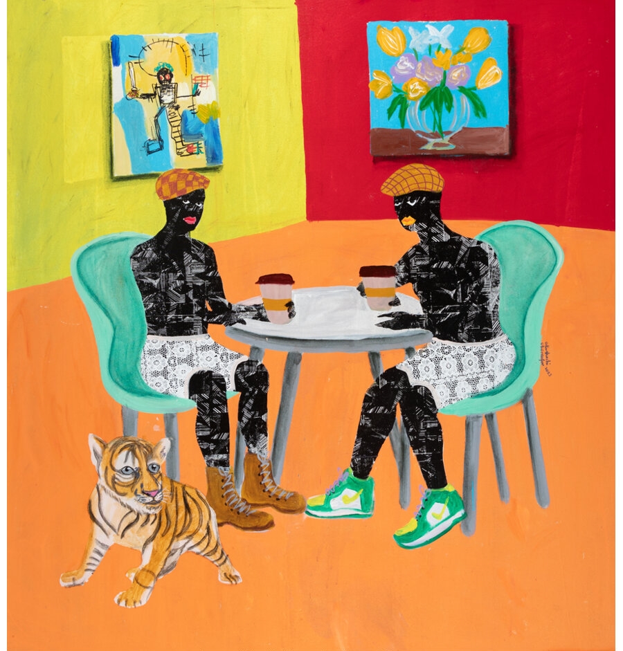 Odinakachi Okoroafor | Two Boys and a Basquiat, 2023 (2023) | MutualArt