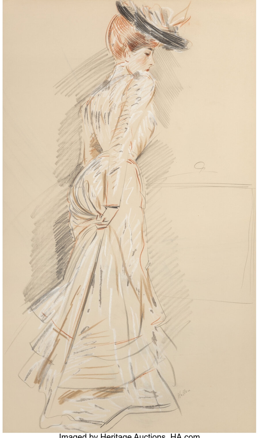 Paul César Helleu | Madame Helleu debout (Circa 1900) | MutualArt