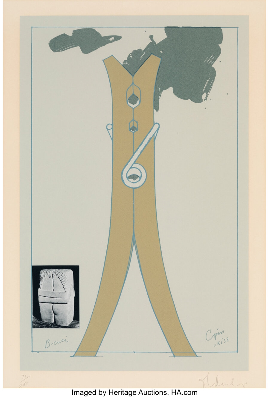 Claes Oldenburg | Ray Gun Poster (1961) (1972) | MutualArt