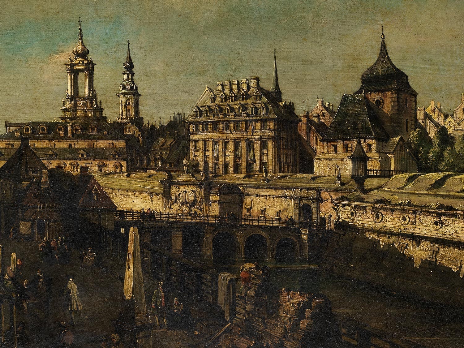 Bernardo Bellotto | DRESDEN, BLICK VON AUSSEN AUF DIE ALTE ...
