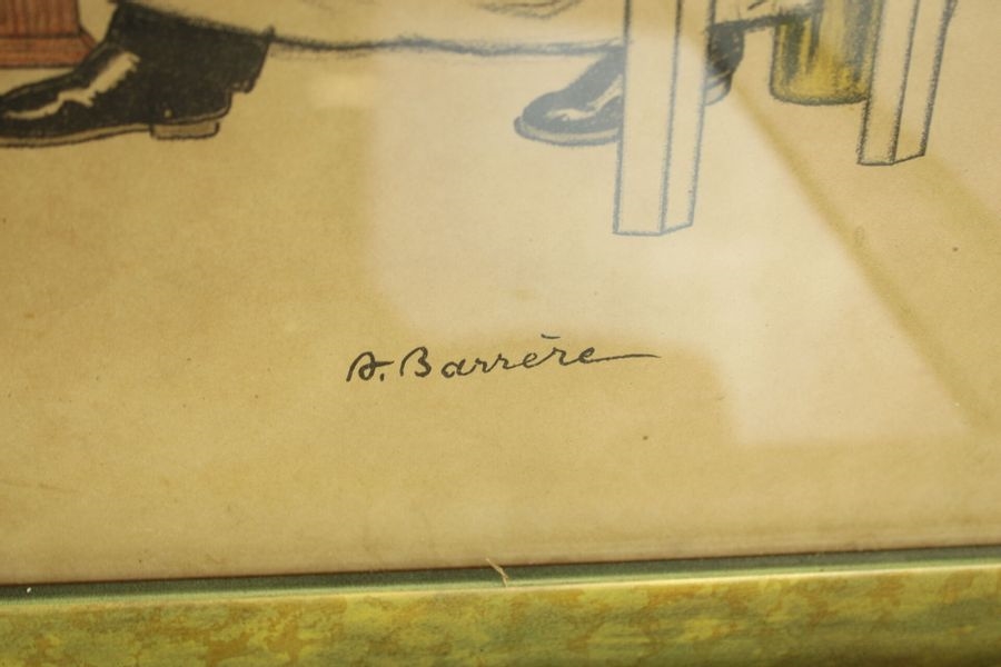 Adrien Barrere | Pair of prints depicting caricatured doctors | MutualArt