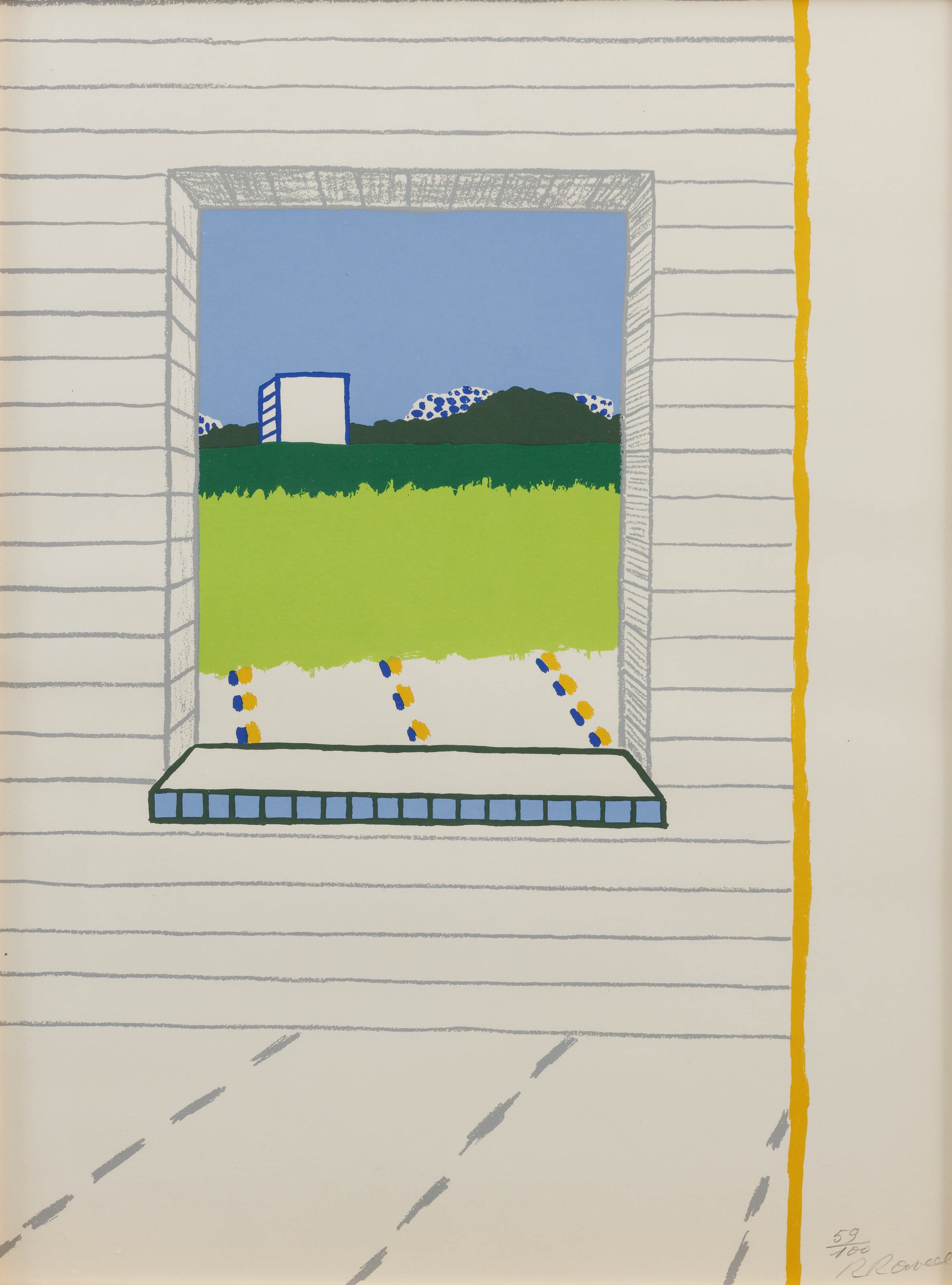 Roger Raveel | Doorkijk (1975) | MutualArt