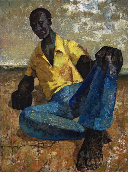 Harold Neal | Man in Yellow Shirt (1958) | MutualArt