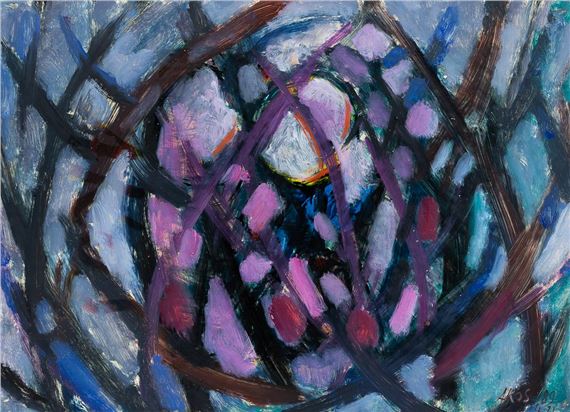Akos Biro | Lila kompozíció (1989) | MutualArt
