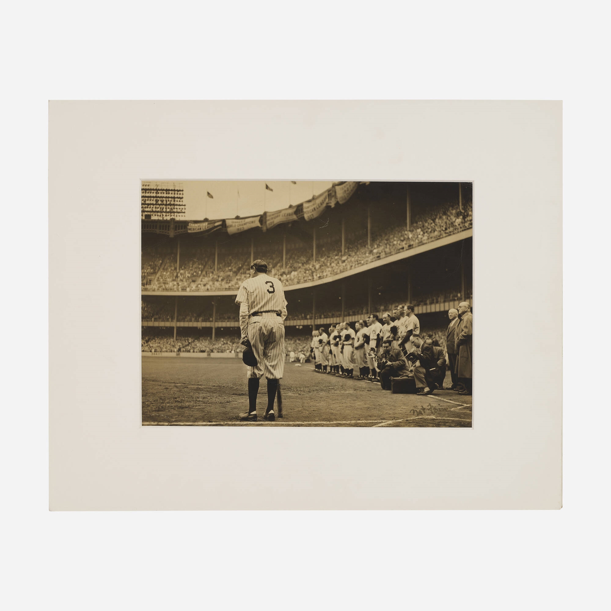 Nat Fein | Babe Ruth's Last Day at Yankee Stadium (1948) | MutualArt