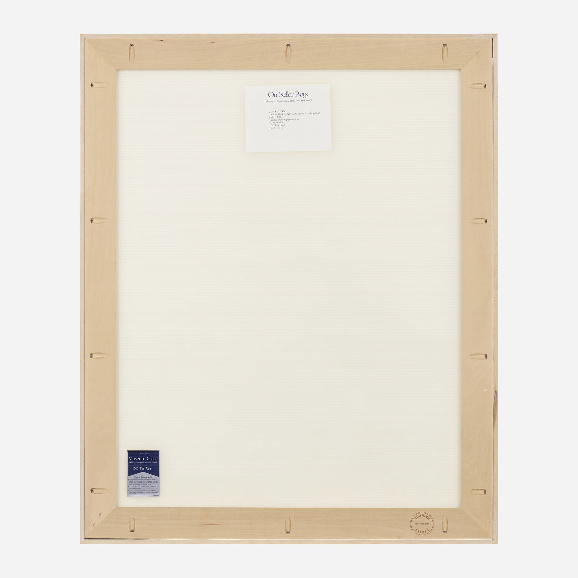 John Houck | Untitled #228, 83, 520 combinations of a 2x2 grid, 17 colors (2015) | MutualArt