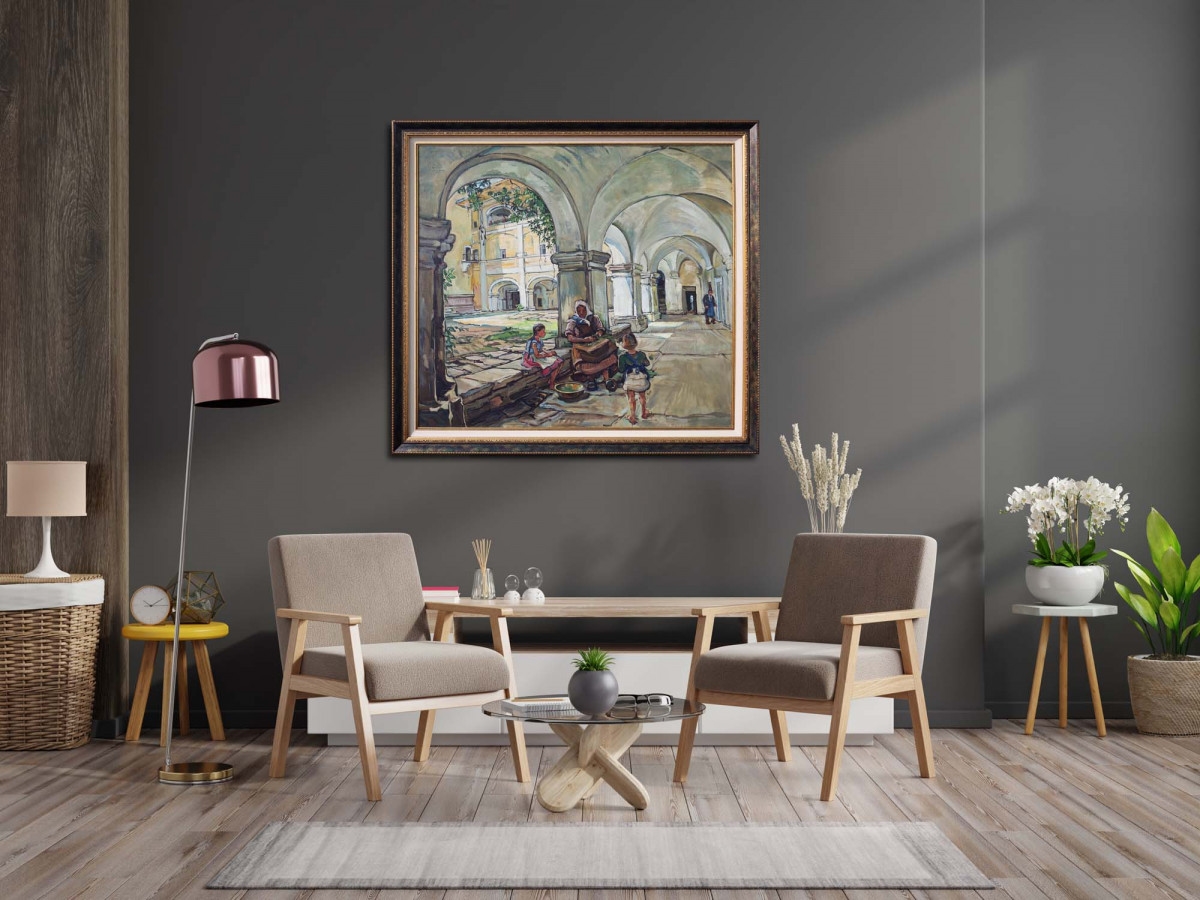 Emil Rizek | Schlosshof In Stainz | MutualArt