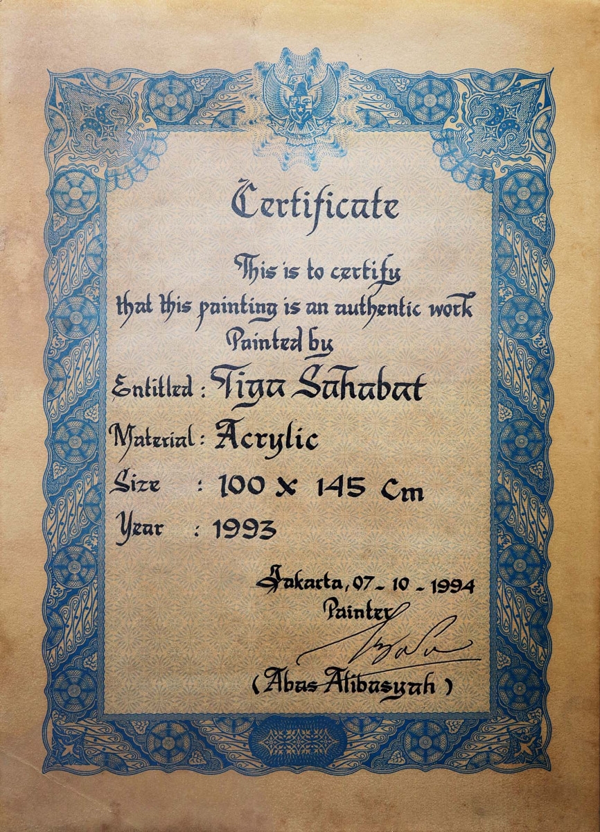 Abas Alibasyah | Tiga Sahabat (1993) | MutualArt