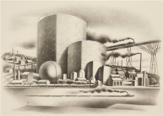 Albert Heckman | Industrial Scene | MutualArt