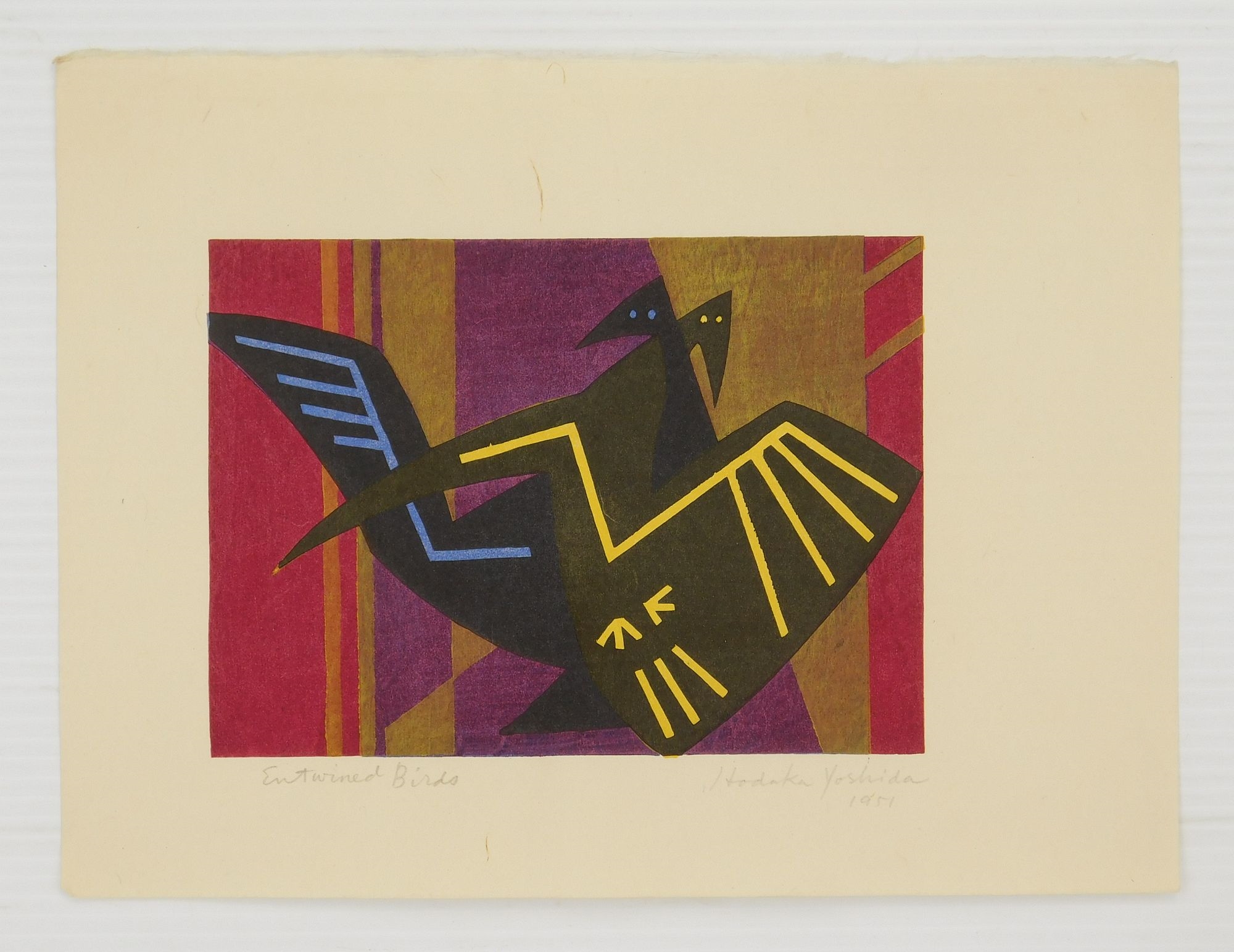 Hodaka Yoshida | Caught Bird, Entwined Birds & Fallen Bird (1951 ...