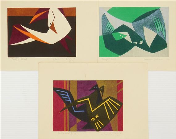 Hodaka Yoshida | Caught Bird, Entwined Birds & Fallen Bird (1951 ...