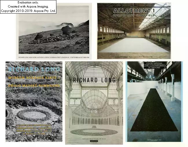 Richard Long | British b.1945- Six Exhibition Posters; each offset ...