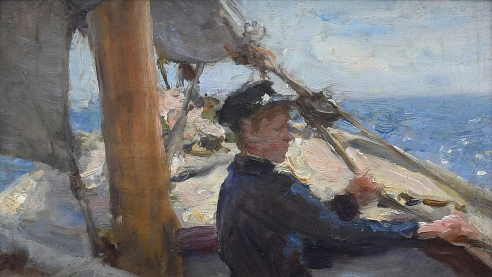 Henry Scott Tuke | John Jackett at the Sheets (1858) | MutualArt