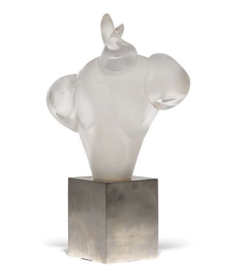 Matei Negreanu | Free-form sculpture in partially satin-finished blown ...