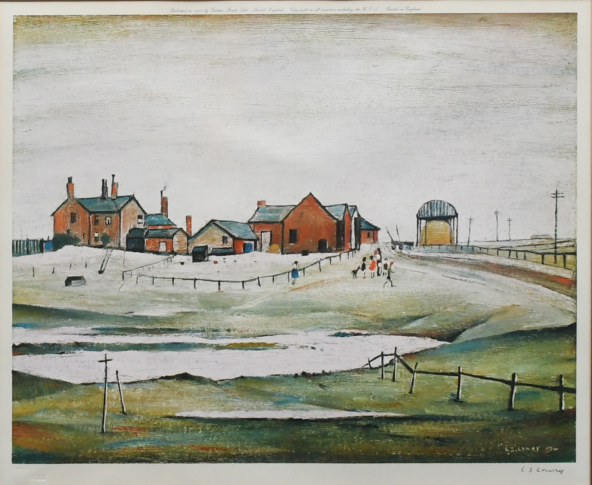 Laurence Stephen Lowry | Landscape with Farm Buildings' (1887) | MutualArt