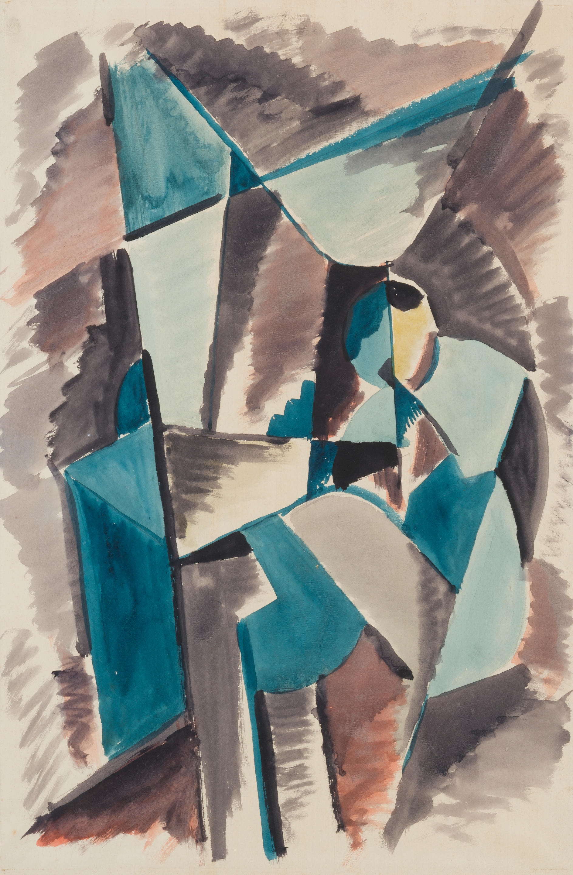 Jos Leonard | Composition cubiste (Circa 1920) | MutualArt